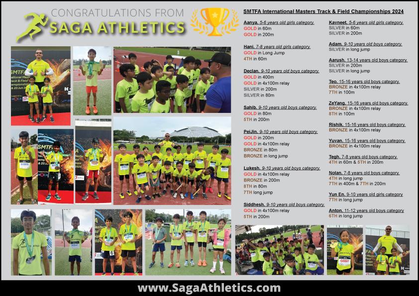 SAGA Athletics Singapore | Track and Field Running Class